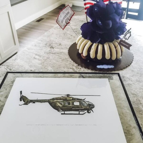 UH-72 Lakota, US Army Aviation Watercolor Print, 8x10" - Etsy