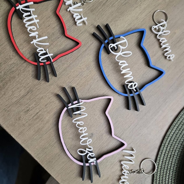 Personalized Cat Sign | Custom Name Sign | Cat Sign | Food Sign | Wall ...