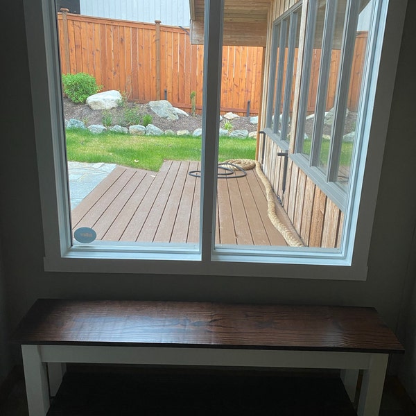 1776 Farmhouse Bench With Storage Shelf, Rustic Solid Wood Bench - Etsy