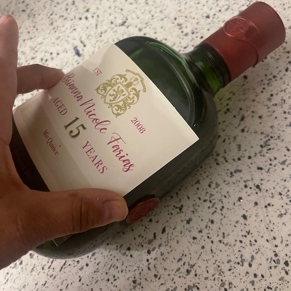 Buchanan Custom Whiskey Sticker Label, Buchanan Scotch Whiskey Birthday ...