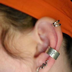 Viking Ear Cuff Custom Elder Futhark Runes Viking Beard - Etsy