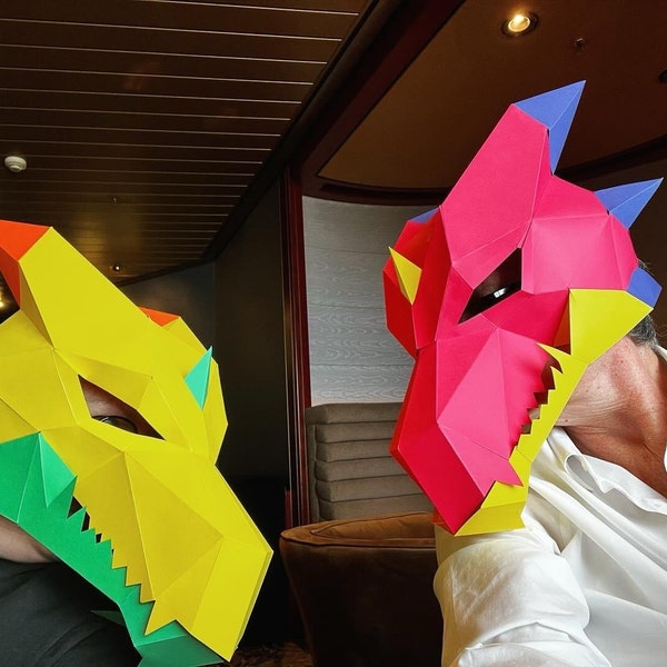 Tatsu | Dragon Head Mask - DIY Halloween Costume Papercraft (PDF ...