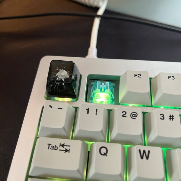 RTX3080 Graphics Card Keycap GPU 2.75U Rotating Artisan Metal Right ...