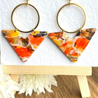 Chevron Polymer Clay Shape Cutter 45mm Width Earring Making - Etsy