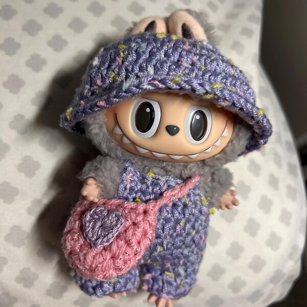 Labubu Crochet Frog Clothes - Etsy