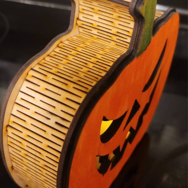 Halloween 3D Pumpkin Night Lamp Laser Cut File Light Box Pumpkin Led ...