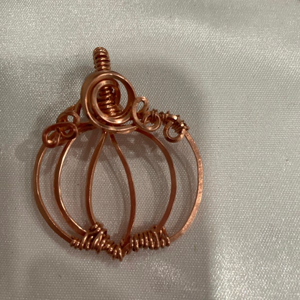 Wire Wrapped Pumpkin Pendant Template Pattern : Downloadable File With ...