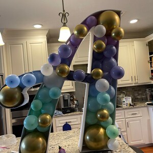 FANCY Mosaic Letter A, Mosaic From Balloons, Mosaic Template From ...