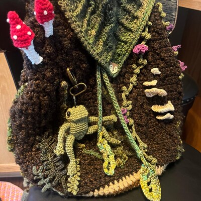 Digital Crochet PATTERN: Bark Gauntlets Bracers Whimsical Mushroom Tree ...