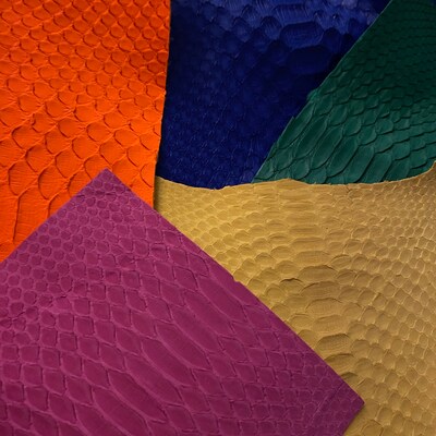 Dark Green Print ITALIAN Genuine SNAKE AYERS non Cites - Etsy