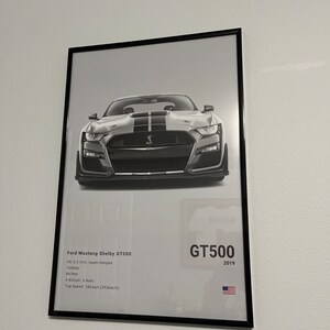 Ford Mustang Shelby GT500 Poster Print Wall Art Car Photography - Etsy