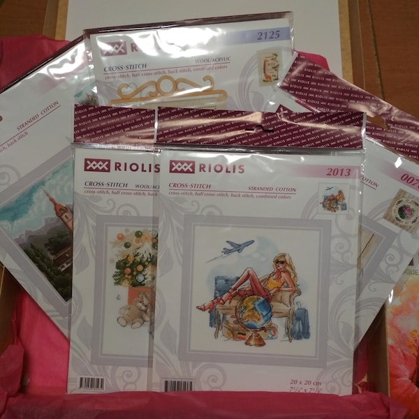 RIOLIS Counted Cross Stitch Kit 2250 Birds on the Branch, Embroidery ...