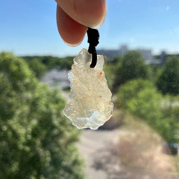 Libyan Desert Glass Pendant 6.41g Libyan Gold Tektite Highly Protective ...