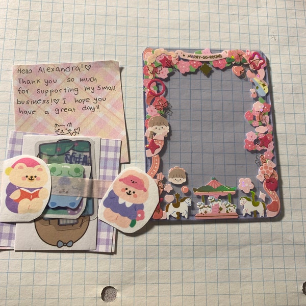 DIY Toploader Deco Kit|clear Toploader|photocard Holder|koreansticker ...