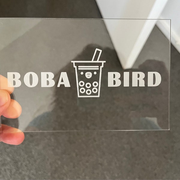 Custom Acrylic Sign - Small Acrylic Business Signs - Laser Engraved ...