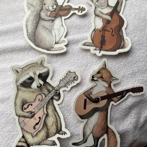 Bluegrass Animal Band Art Print Bluegrass Art Animal Art - Etsy