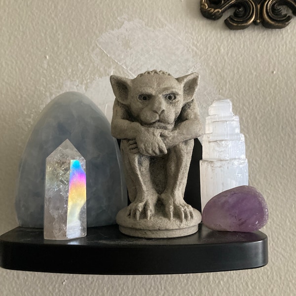 Irving Gargoyle Statue, Small Gothic Imp, New York, Handmade, Cast ...