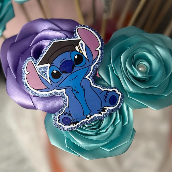 Stitch Graduation Toppers for Bouquets & Graduation Leis and Cakes ...