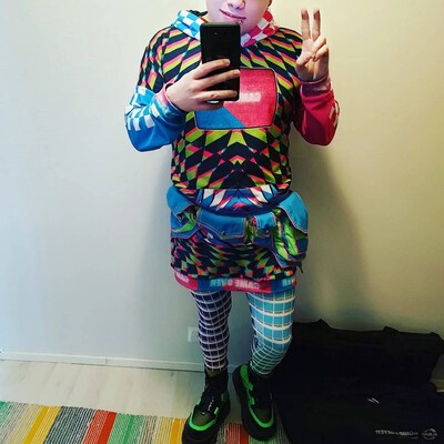 Rainbow Rave Costume for Women Rave Catsuit Cutout Bodysuit - Etsy