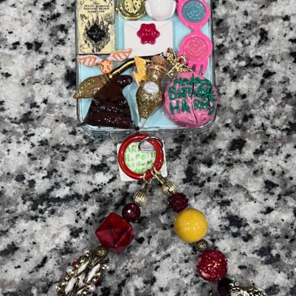 Yumo Gummy Bear Handmade Cell Phone Strap Chain | Pink & Green Glow in ...