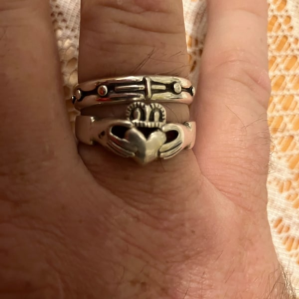 Sterling Silver Rosary Ring, Prayer Ring, First Communion Ring ...