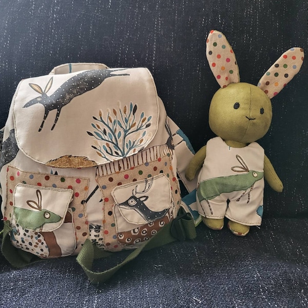Rabbit Sewing Pattern, Miniature Clothing, Softie Doll Pattern - Etsy