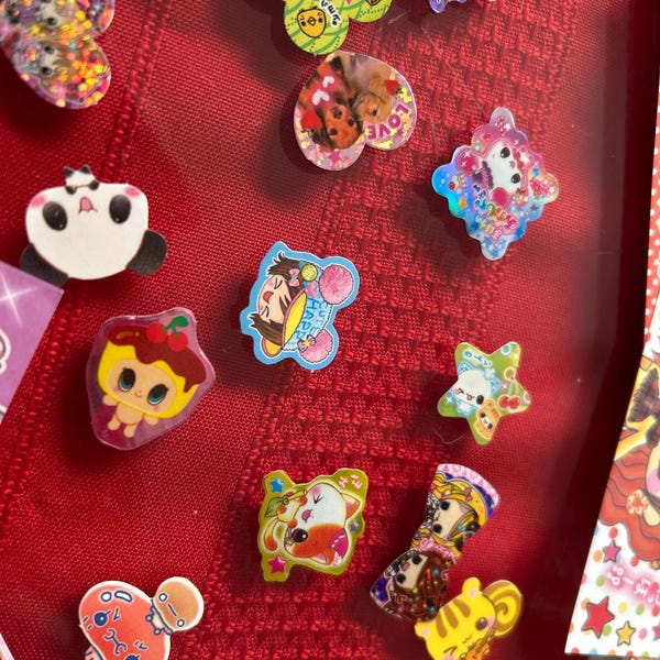 20-piece ULTRA Rare Vintage Loose Memo Sheet Grab Bag Featuring Awawa-chan Kamio Japan, Q-lia ...