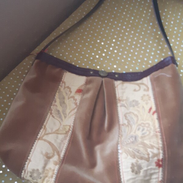 Eclectic Patchwork Handbag - Velvet Boho Bag - Romantic Style Purse - Etsy