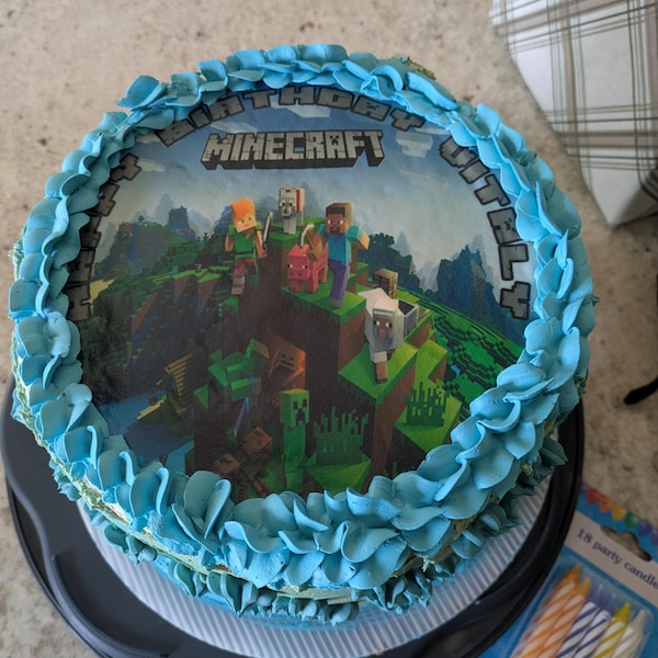 Custom Edible Sugar Sheets/icing Sheets,cake, Cookies, Cupcake Toppers ...