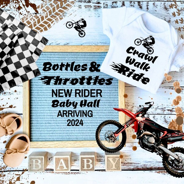 Digital Racing Baby Announcement, Racing Pregnancy Announcement, Race ...