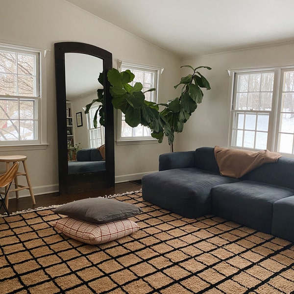 GRID RUG,MOROCCAN Rug, Handmade Rug, Berber Rug, Beni Ouarain Rug ...