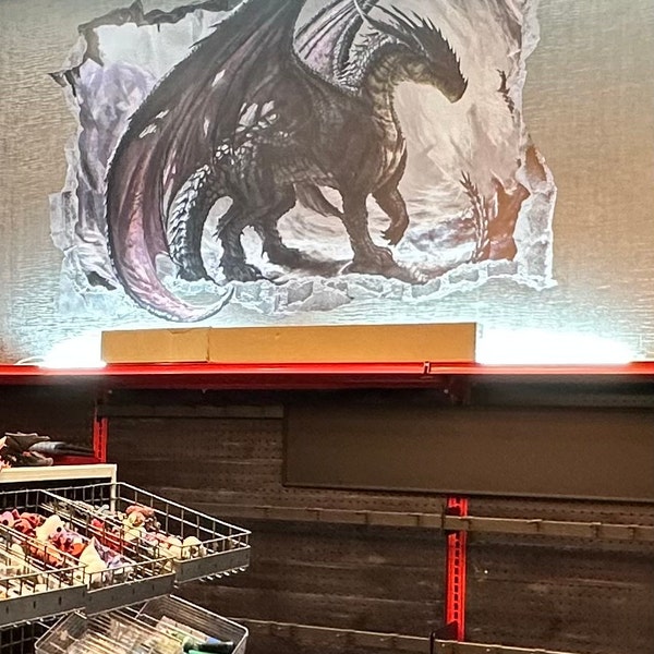 Dragon Wall Decal Smashed 3D Graphic Wall Art Stickers Mural Poster ...