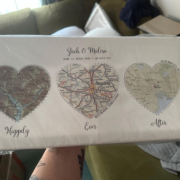 Couple Photos With Maps | Personalized Travel Art for Couple Map Prints ...