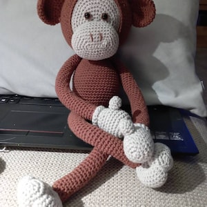 Mike the Monkey Amigurumi Crochet Pdf Pattern EN, DK & NL - Etsy