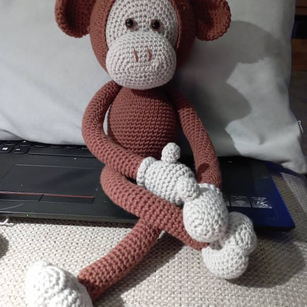 Mike the Monkey - Amigurumi Crochet Pdf Pattern (EN, DK & NL) - Etsy