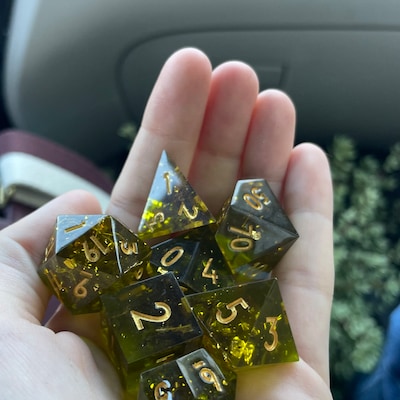 Moonbeam, Clear Polyhedral Sharp Edge Dnd Gem Dice Holographic ...