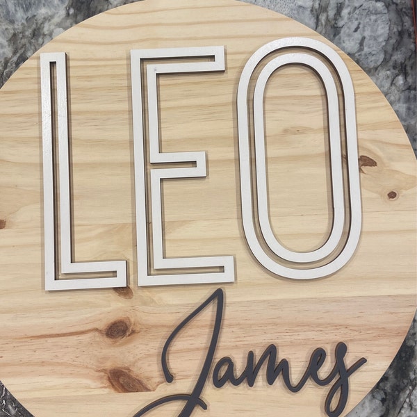 Custom Wooden Name Cutout Sign - Personalized Word Name Phrase Cutout ...