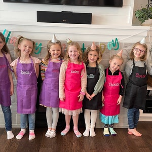 Aprons for Kids Kids Apron Kids Art Smock Chef Apron Art | Etsy