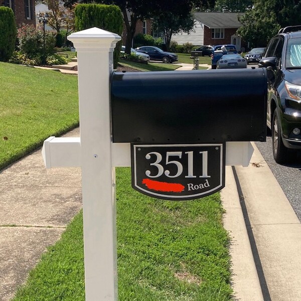 12" X 8" Mailbox House Number Sign, Mailbox Number, Realtor Closing ...
