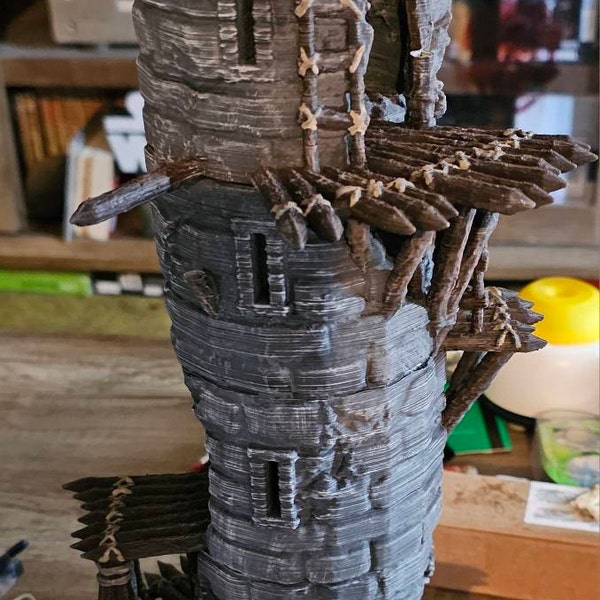 Town Buildings Set 3D Print, Modular Village District, 28mm Terrain ...