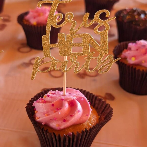 Personalised Hen Party Cupcake Toppers, Bride to Be Cupcake Decorations ...