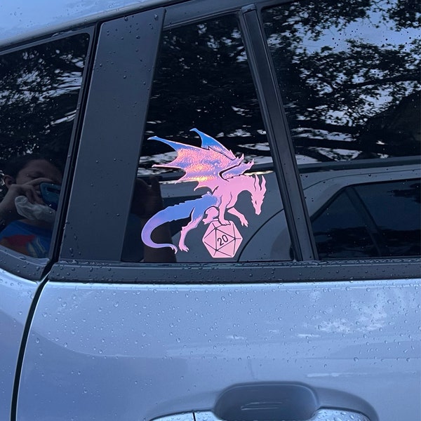 D20 Dragon Decal - Vinyl Decal, Bumper Sticker for Cars, Laptops - Etsy