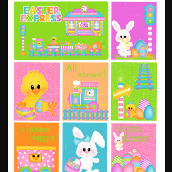 EASTER EXPRESS Clipart & Papers Kit, 31 Png Clipart Files, 21 Jpeg ...