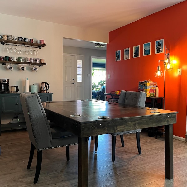 Custom Gaming Table, Role Playing Game Table With Folding Legs, Vaulted ...