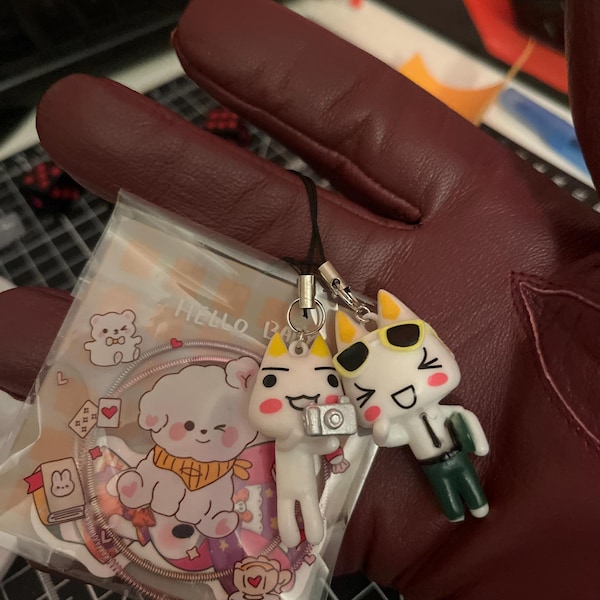 Colorful Animal Kawaii Phone Charms Cute Character Keychains Gotochi ...