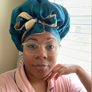 All Satin Reversible Tie Bonnet Satin-lined Satin Ties - Etsy