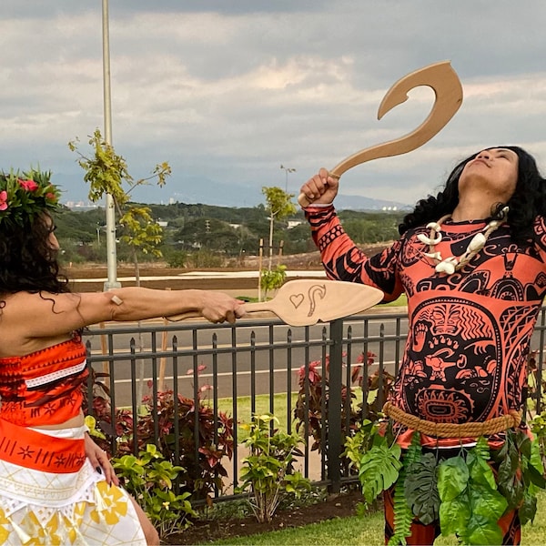 Handcrafted Moana Oar, Moana Paddle, Wooden Oar, Moana Costume, Moana ...