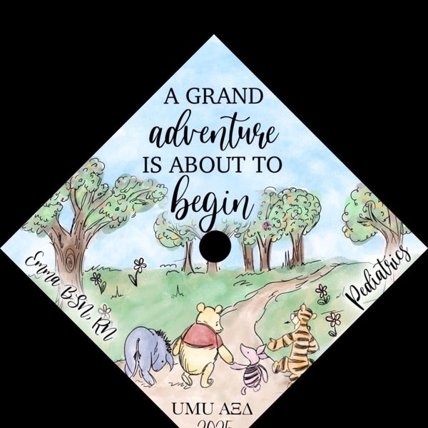 Floral Spanish Printed Graduation Cap Topper - Etsy