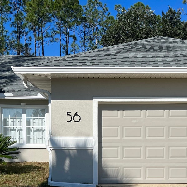 10 Inch Floating Modern House Numbers / Letters - Etsy