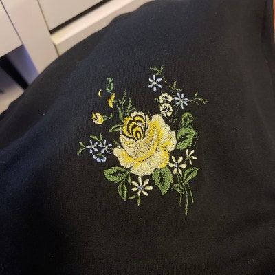 Purple Roses Embroidery Designs Flowers Embroidery Design Machine ...